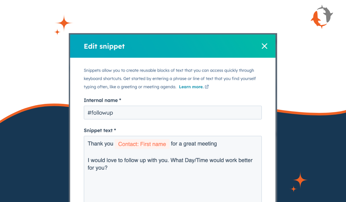 Using HubSpot Snippets, Emails & Email Templates